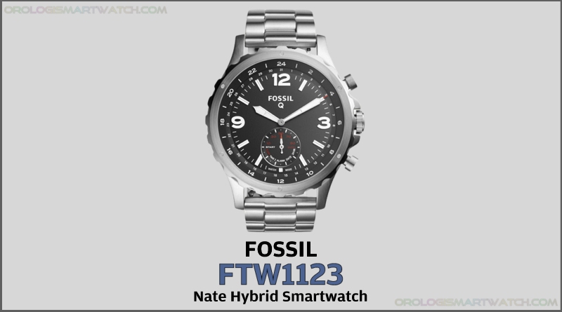 Fossil FTW1123 Nate Orologio ibrido Hybrid smartwatch NDW2A