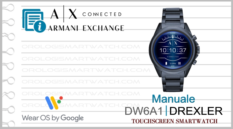 Manuale AX Armani Exchange Drexler Touchscreen Smartwatch