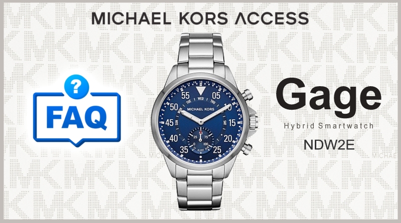 Michael Kors NDW2E FAQ Domande Frequenti Gage Ibrido